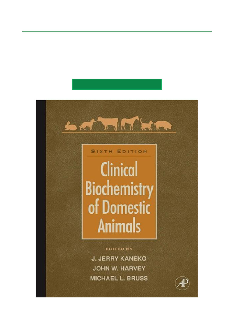 Clinical Biochemistry of Domestic Animals 6th Edition All Chapters ...