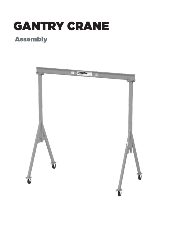Gantry Crane Assembly Details | PDF | Screw | Nut (Hardware)