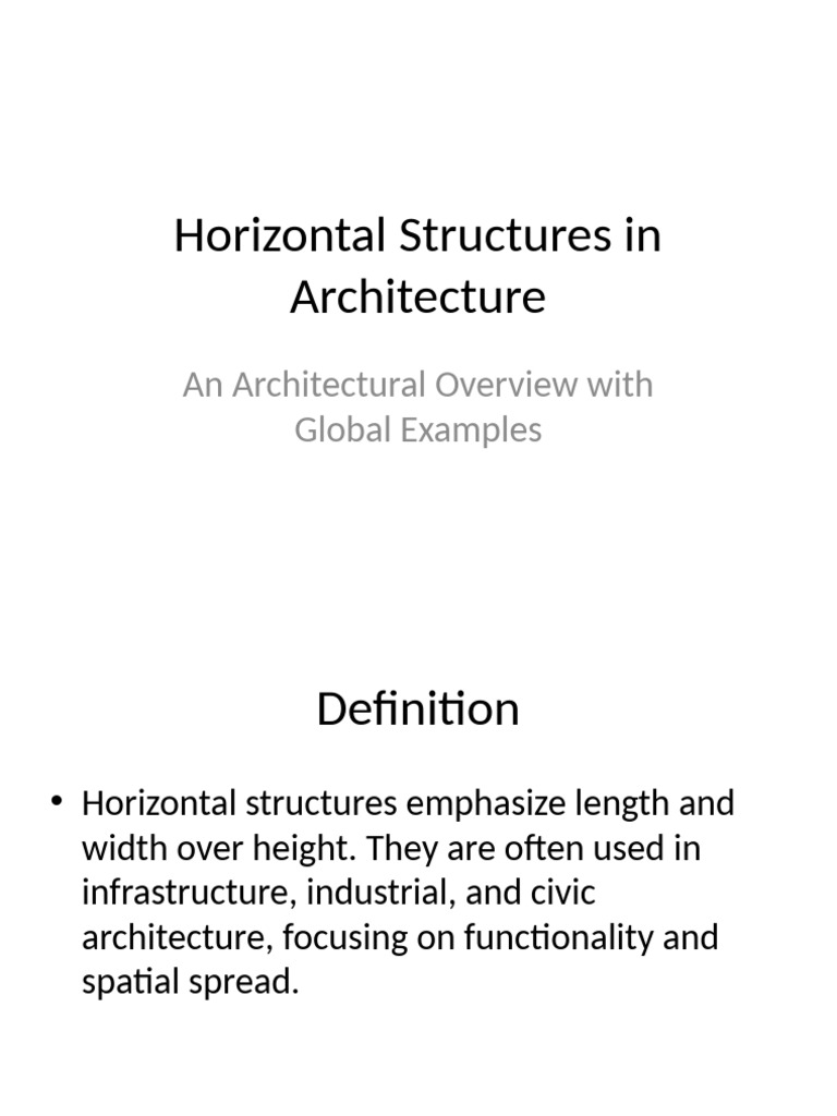 Horizontal Structures Presentation | PDF