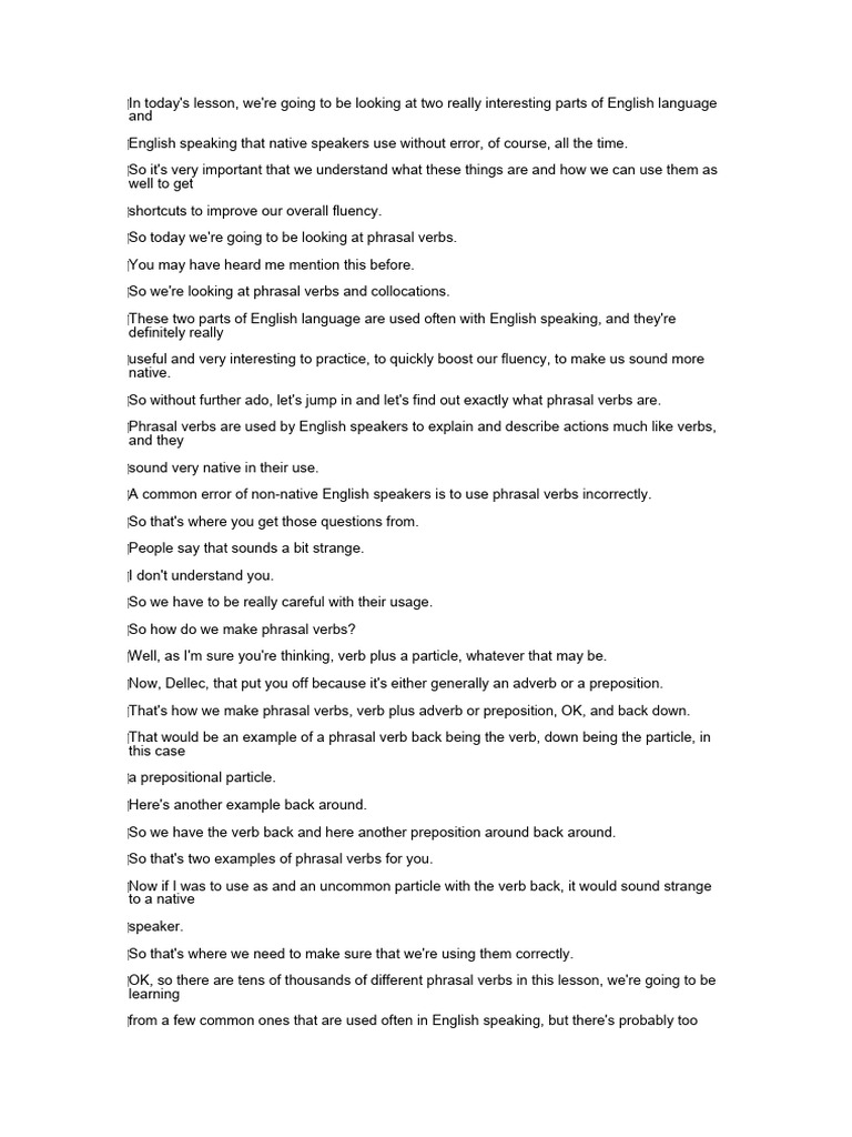 8 - Phrasal Verbs Collocations English | PDF | English Language | Verb