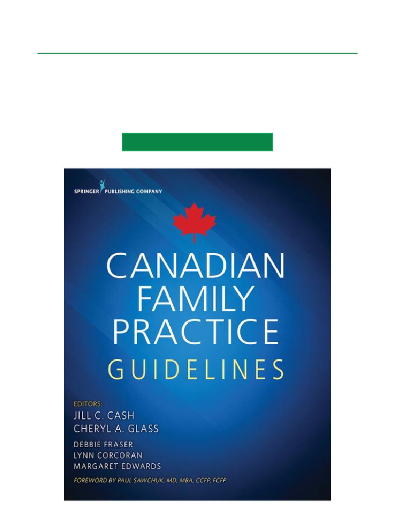 Canadian Family Practice Guidelines | PDF | Nurse Practitioner ...