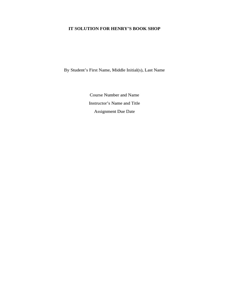 It Solution For Henry | PDF | Password | Operating System