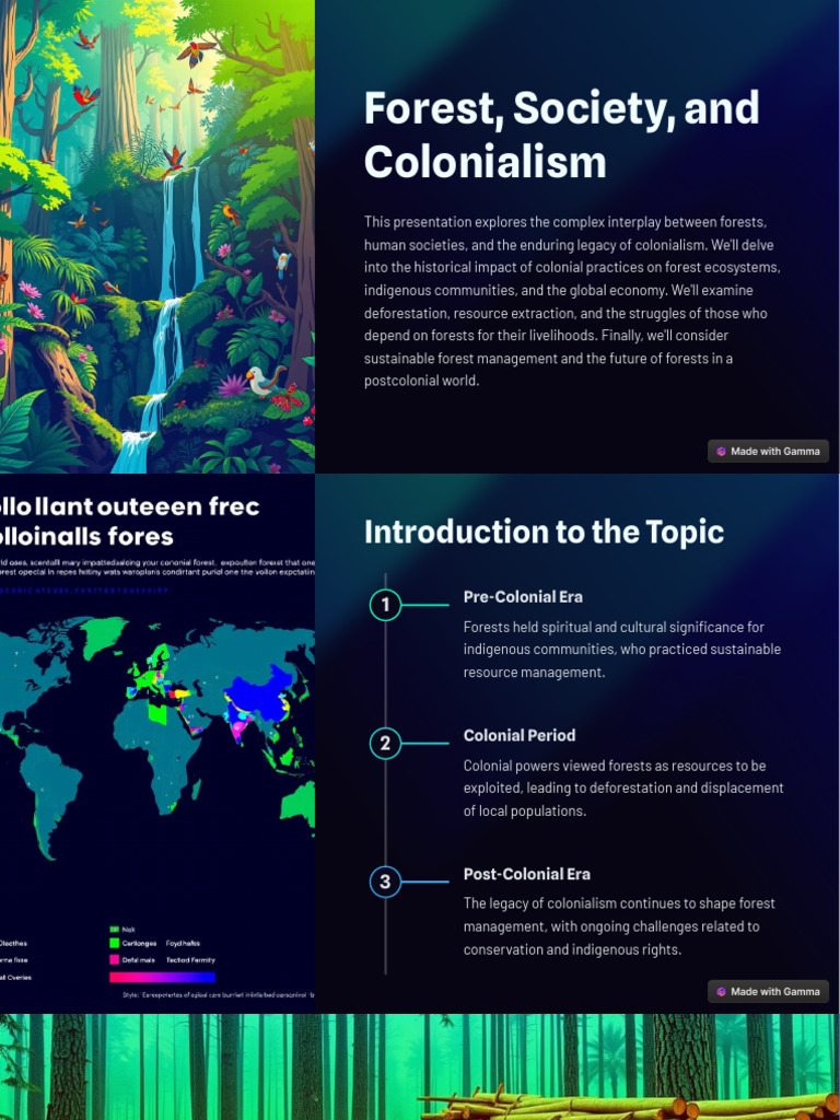 Forests, Society, and Colonial Legacy | PDF | Deforestation | Forests
