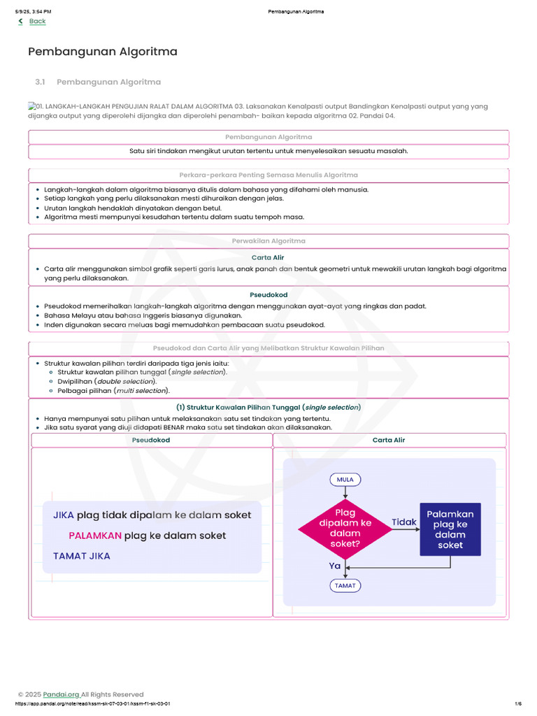 Pembangunan Algoritma | PDF