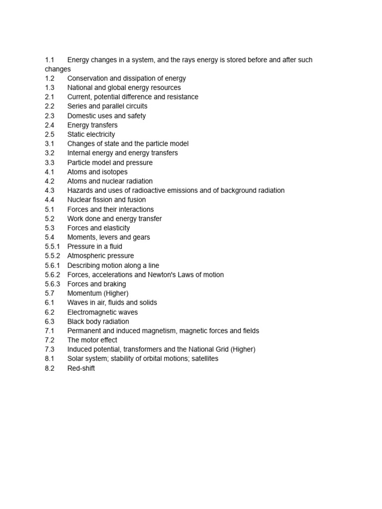Physics 8463 Topics | PDF