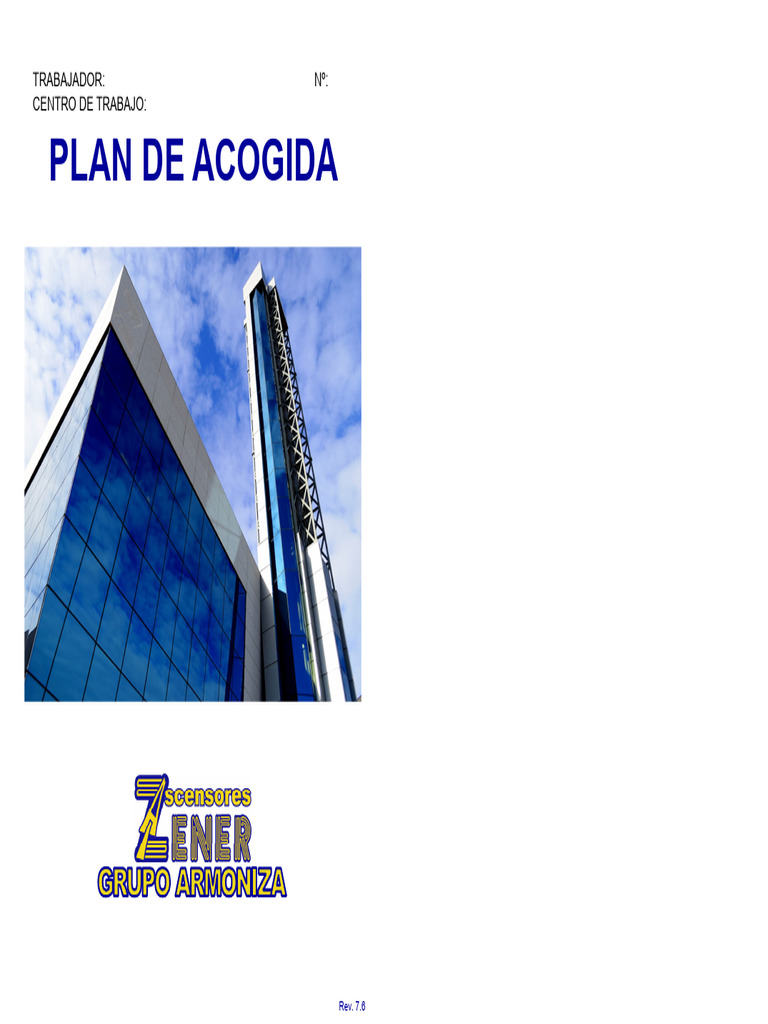 Plan de Acogida | PDF | Seguridad y salud ocupacional | Derecho laboral