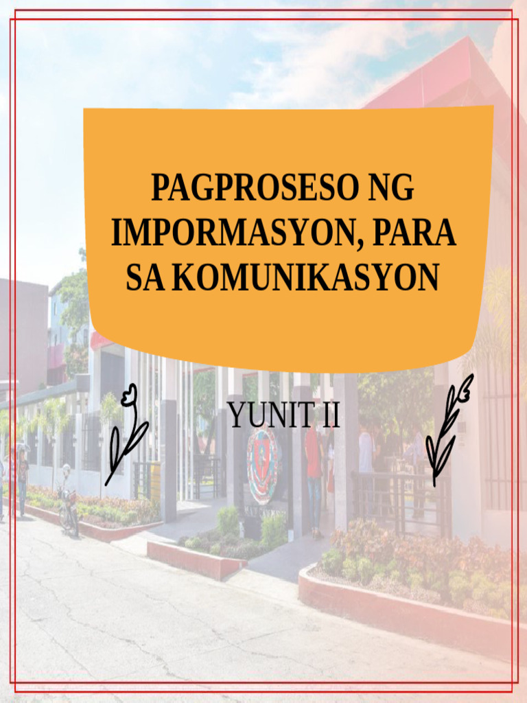 Yunit 2-Aralin 1 &2 | PDF