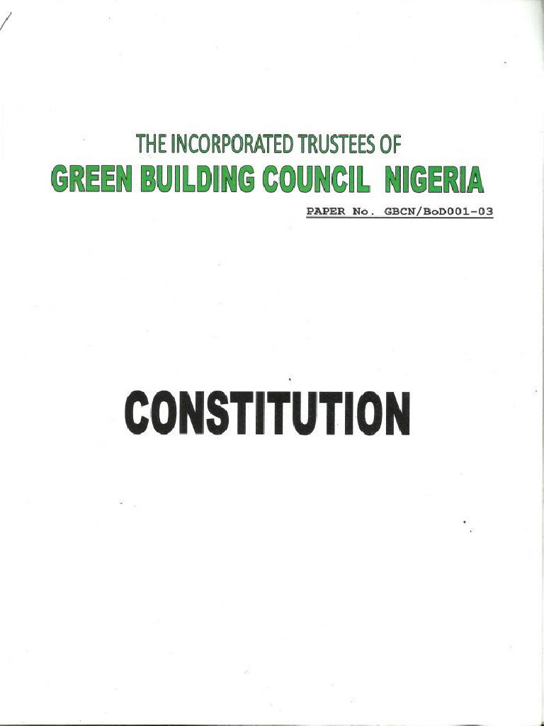 GBCN Constitution | PDF