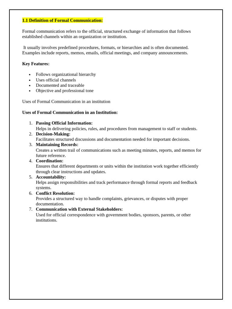 Summarized Notes Communication CODES 001 2025 | PDF | Communication ...