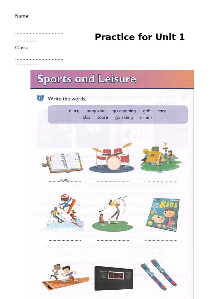 Homework U1 Sports | PDF