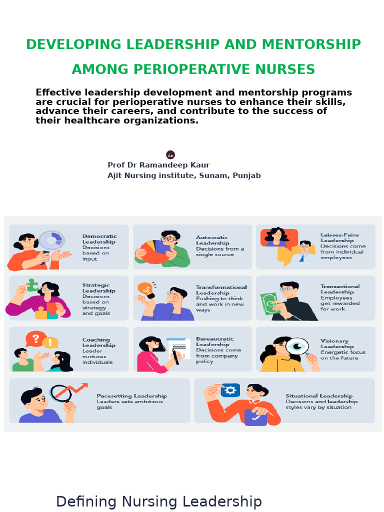 PERIOPERATIVE NURSING | PDF | Mentorship | Nursing