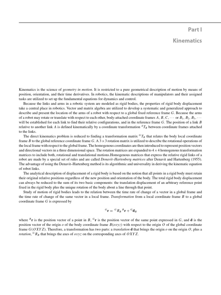 Theory of Applied Robotics | PDF | Kinematics | Rotation