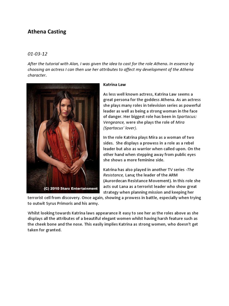 Athena Casting | PDF