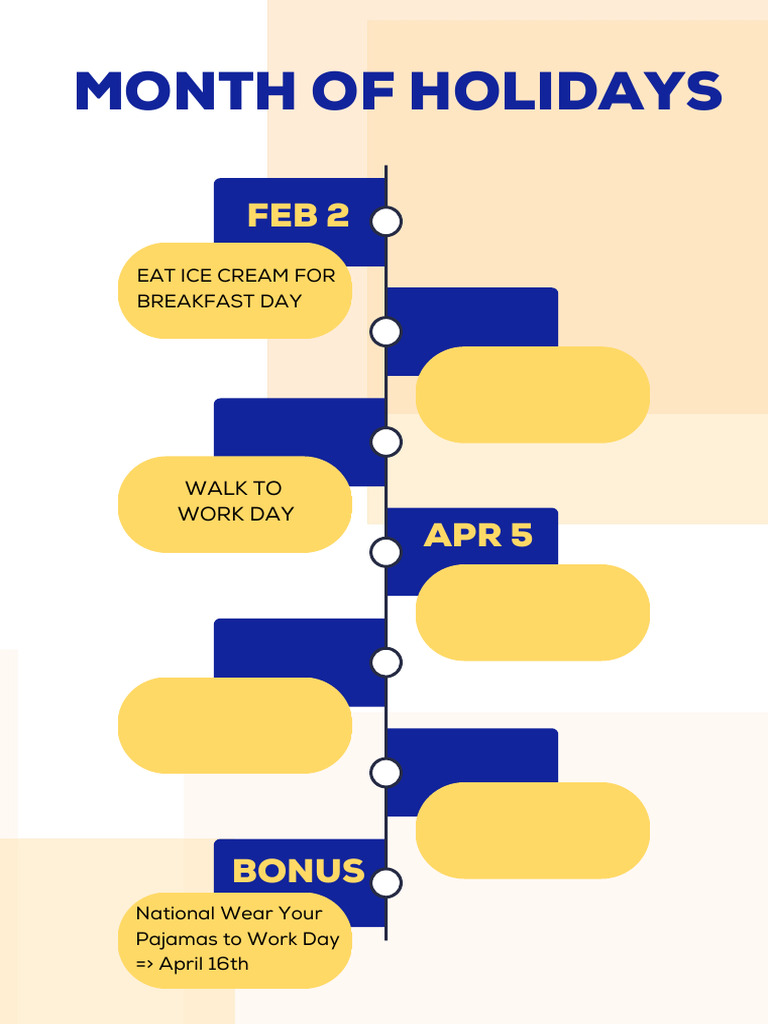 Yellow Modern Project Timeline Document (A4) | PDF