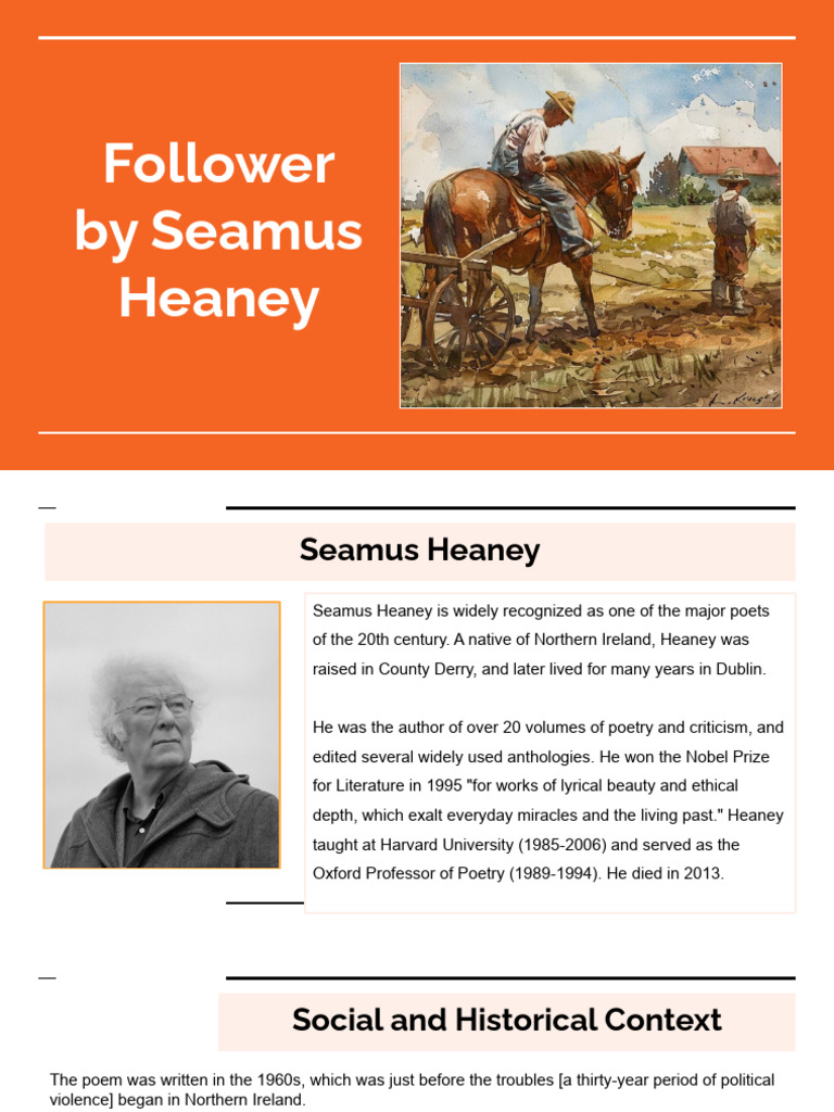 Follower by Seamus Heaney | PDF