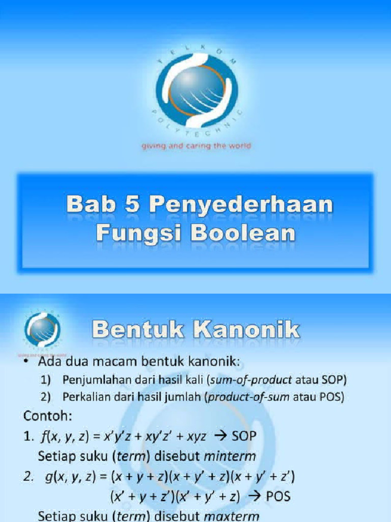 Penyederhanaan Fungsi Boolean | PDF