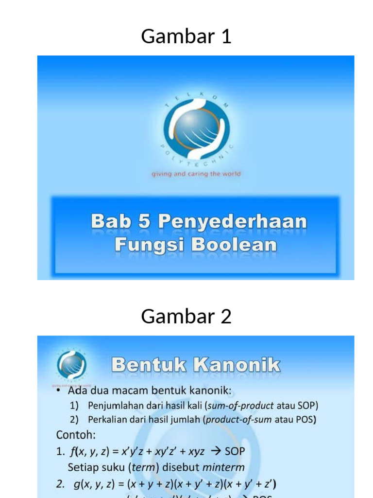 Penyederhanaan Fungsi Boolean With Images Presentation | PDF