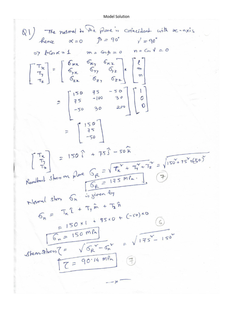 AMS Midsem 2023 Solution | PDF
