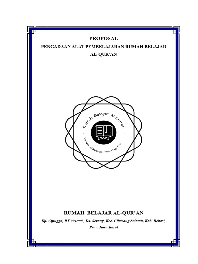 Proposal Pengadaan Alat Pembelajaran RBQ | PDF