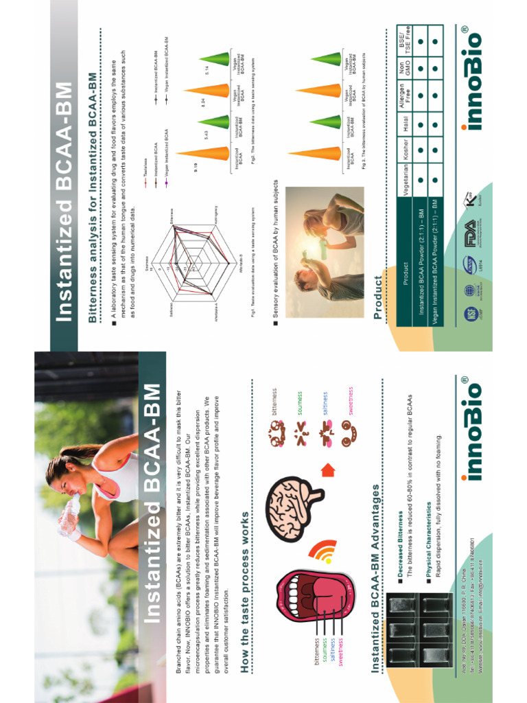 Innobio BCAA BM Brochure | PDF