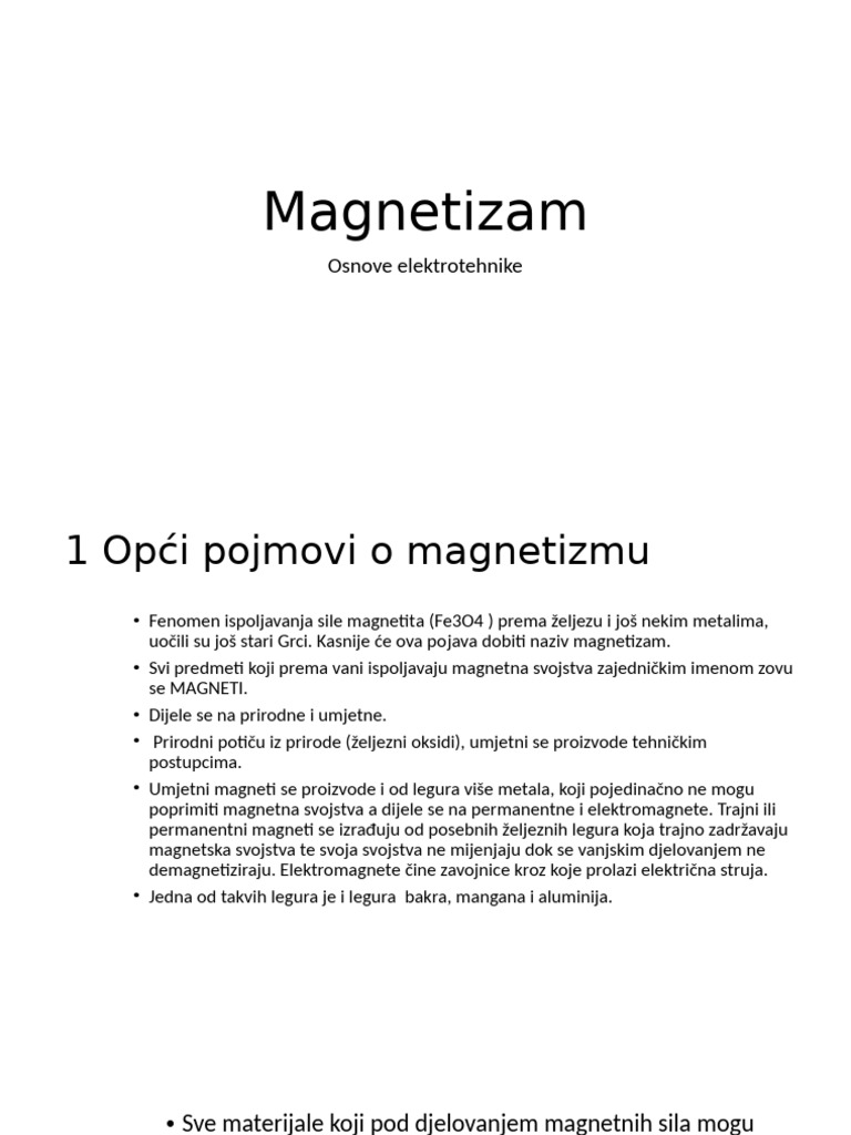 Magnetizam | PDF