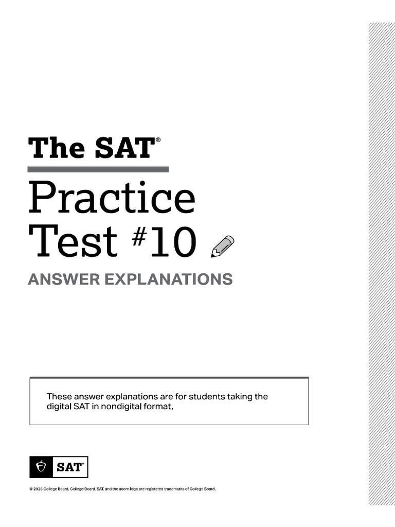 #10 SAT Practice) Answers) | PDF