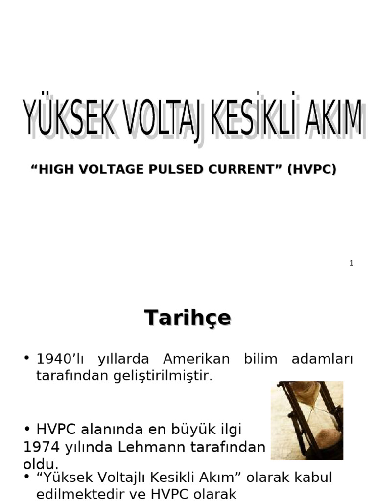 Yuksek-Voltaj-Kesikli-Akim Ilk | PDF