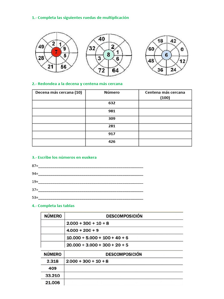 Ejercicio Matematicas | PDF
