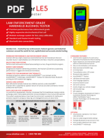 Alcolizer LE5 Alcohol Tester User Manual v25 | PDF | Battery Charger