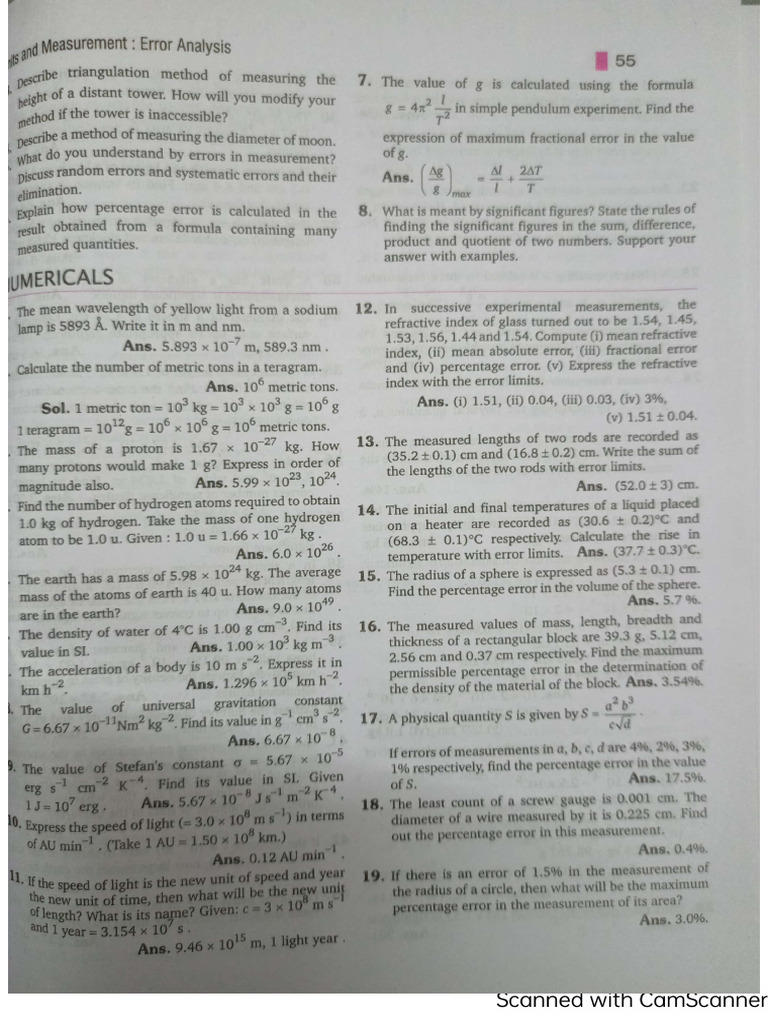 11, Chap1, Additional Questions | PDF