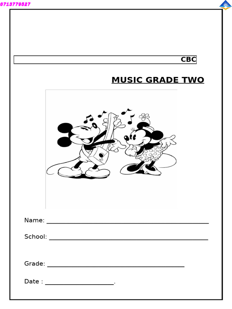Grade Two Music Assessment Template | PDF