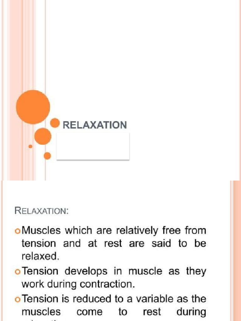 Relaxation Part 1 | PDF
