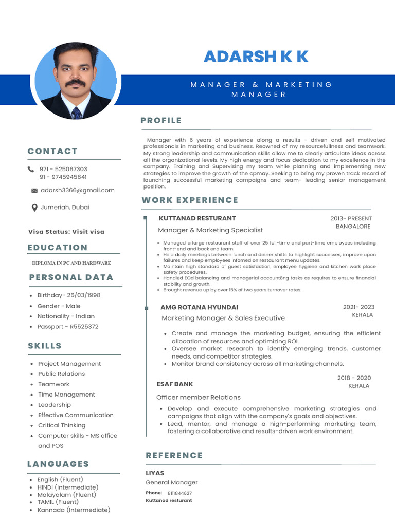Adarsh Resume.pdf | PDF | Marketing | Leadership