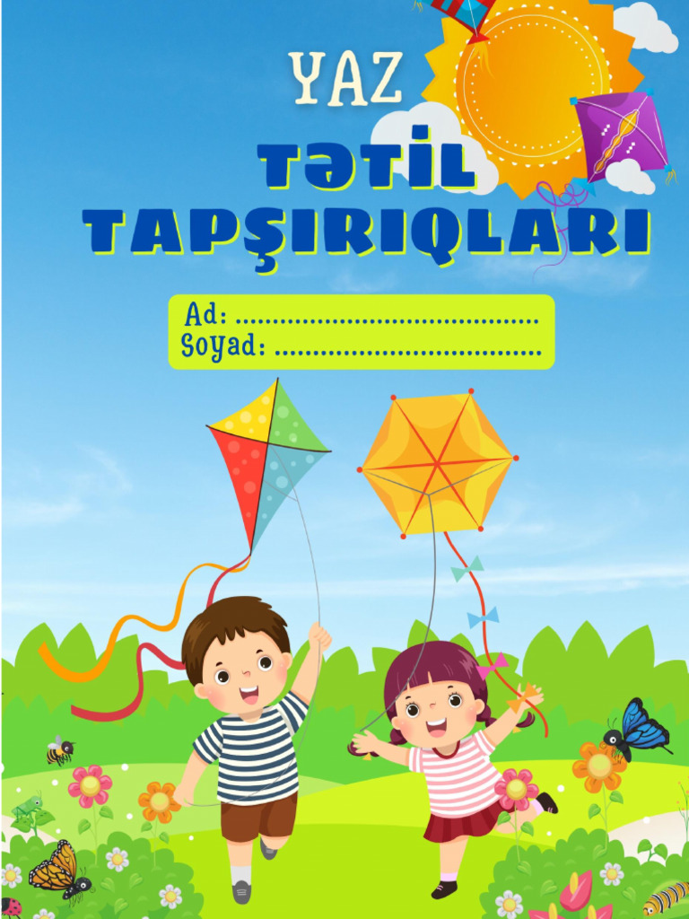 II Sinif Yaz Tətil Tapşırğı Bahar.m. | PDF
