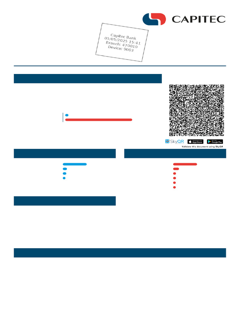 Capitec Bank Statement Overview | PDF | Banks | Payments