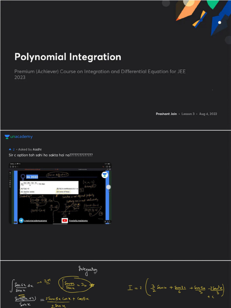 Polynomial Integration With Anno | PDF