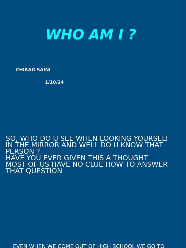 Chirag Saini (Mancomm) | PDF