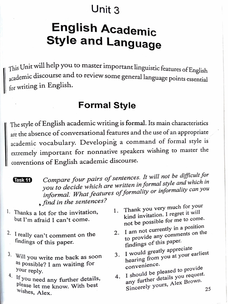 English Academic Style and Language | PDF | English Language | Knowledge