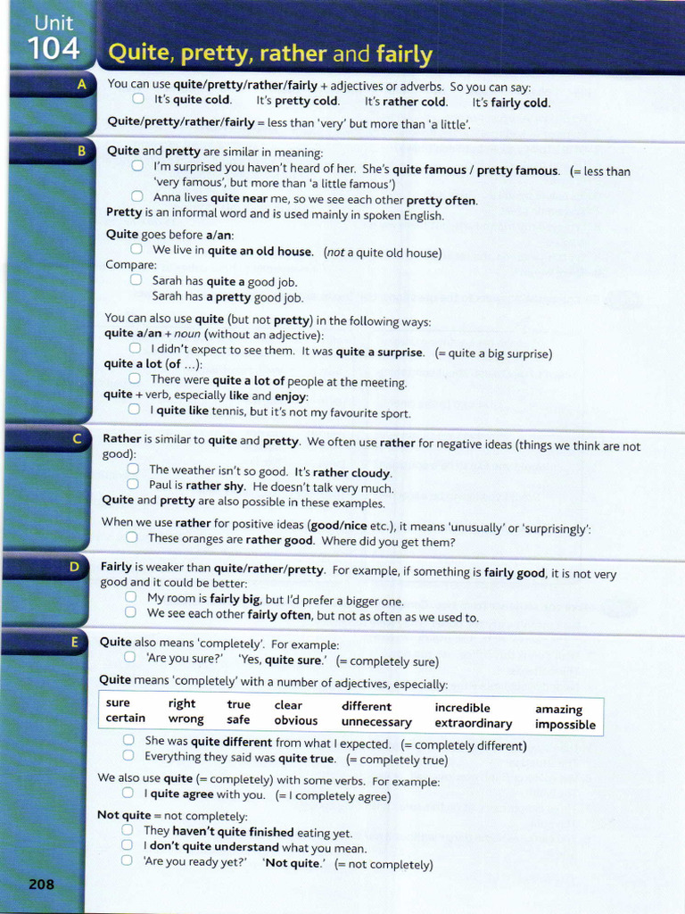 Quite Pretty Rather Fairly | PDF