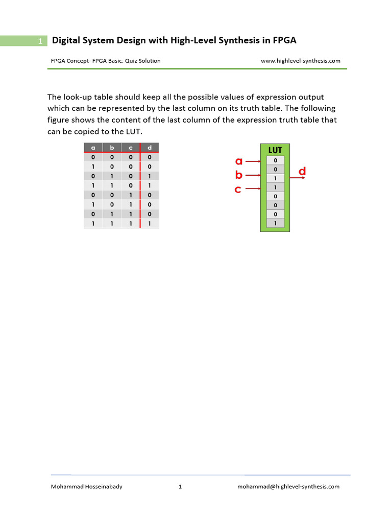 FPGA Basics: Quiz Solutions Explained | PDF