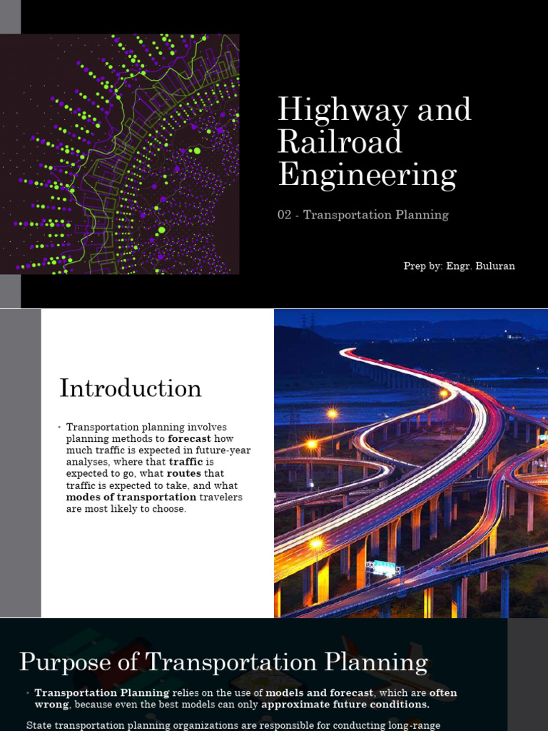 02 - Transportation Planning | PDF | Traffic | Transport