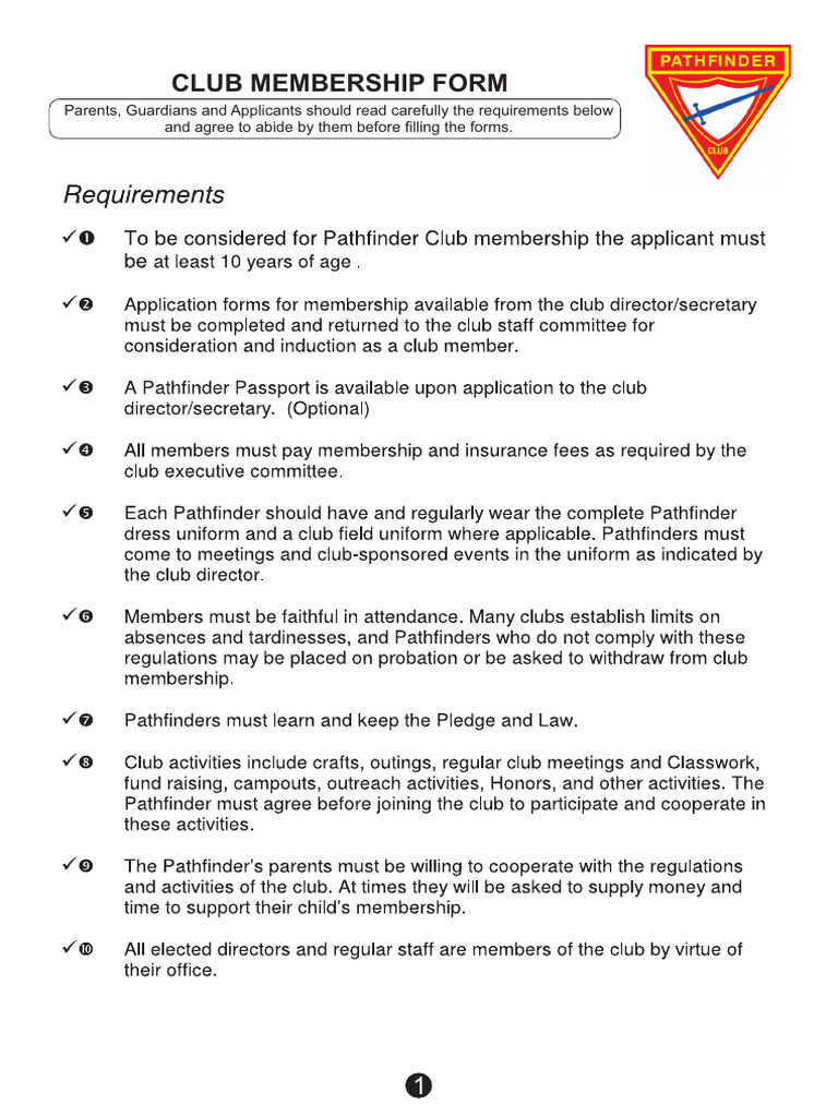 Pathfinder Form | PDF