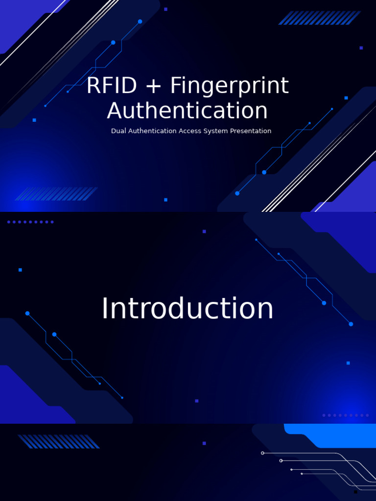 RFID + Fingerprint Authentication | PDF | Radio Frequency Identification | Authentication