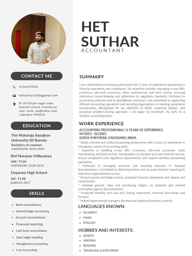 Accounting Professional Resume | PDF | Business | Accounting
