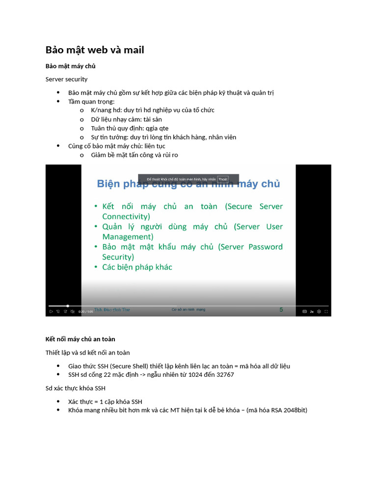 Bảo mật web và mail | PDF