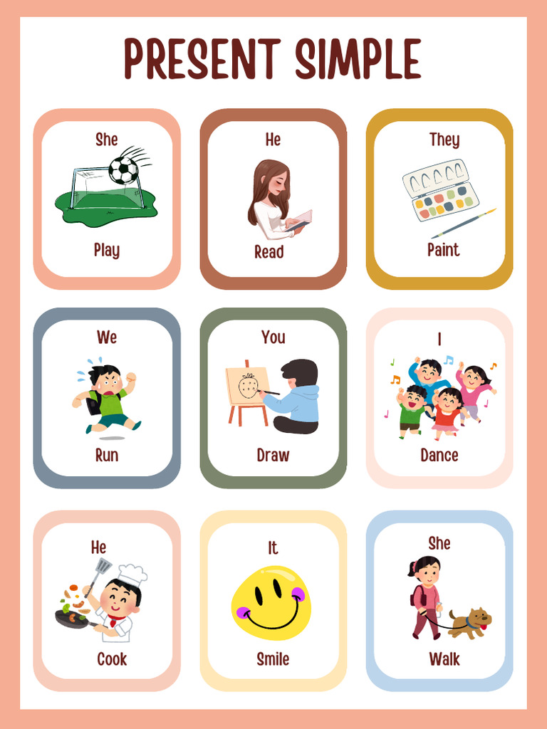 Present Simple Card Game | PDF