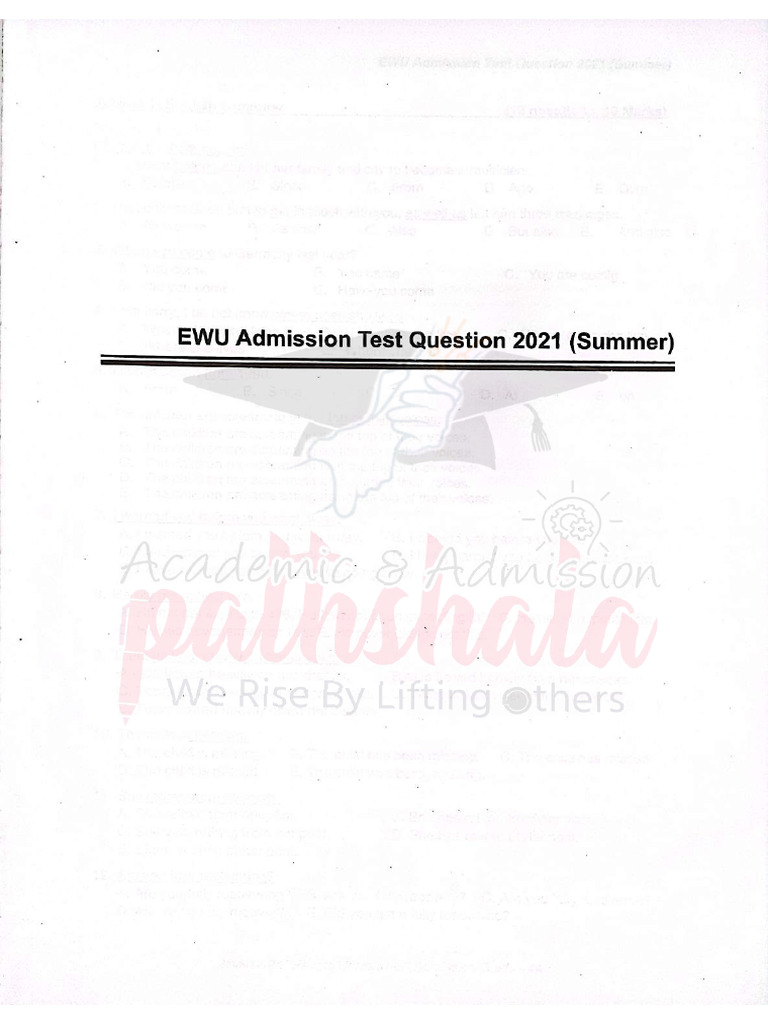 EWU 2021 (Summer) | PDF