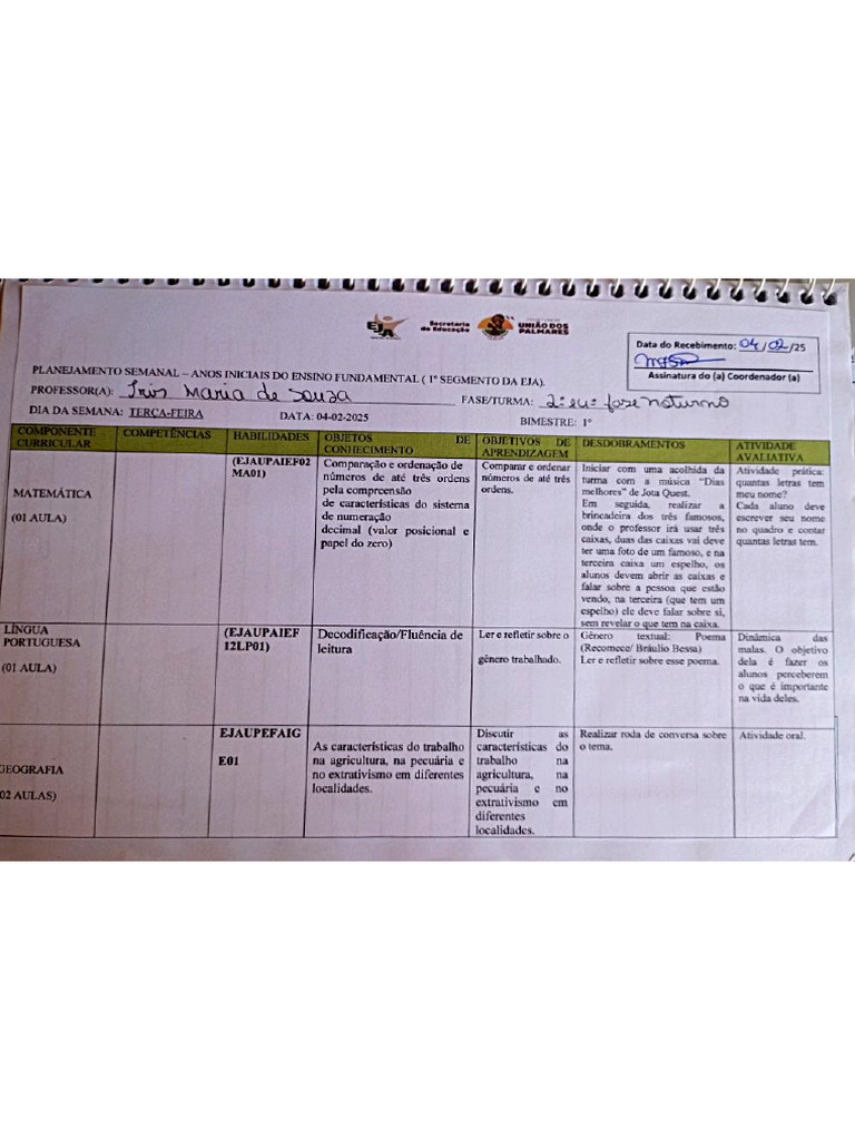 Sequências 1 Segmento Prof Iris Maria de Souza | PDF