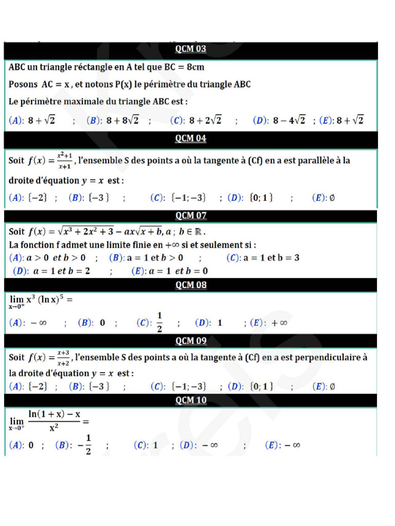 Exo Maths | PDF