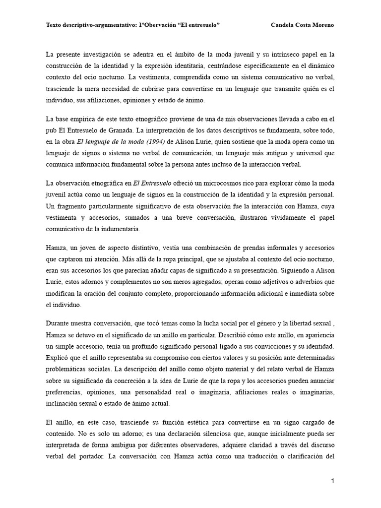 Moda juvenil y construcción identitaria | PDF | Comunicación humana